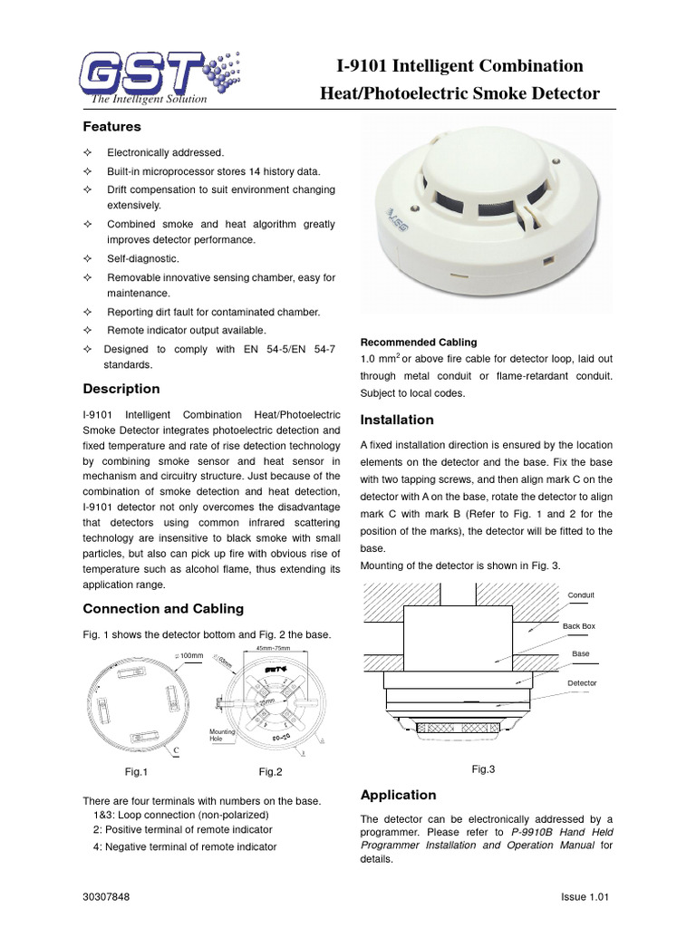 Intelligent Smoke & Heat Detector Guide | PDF | Sensor | Manufactured Goods