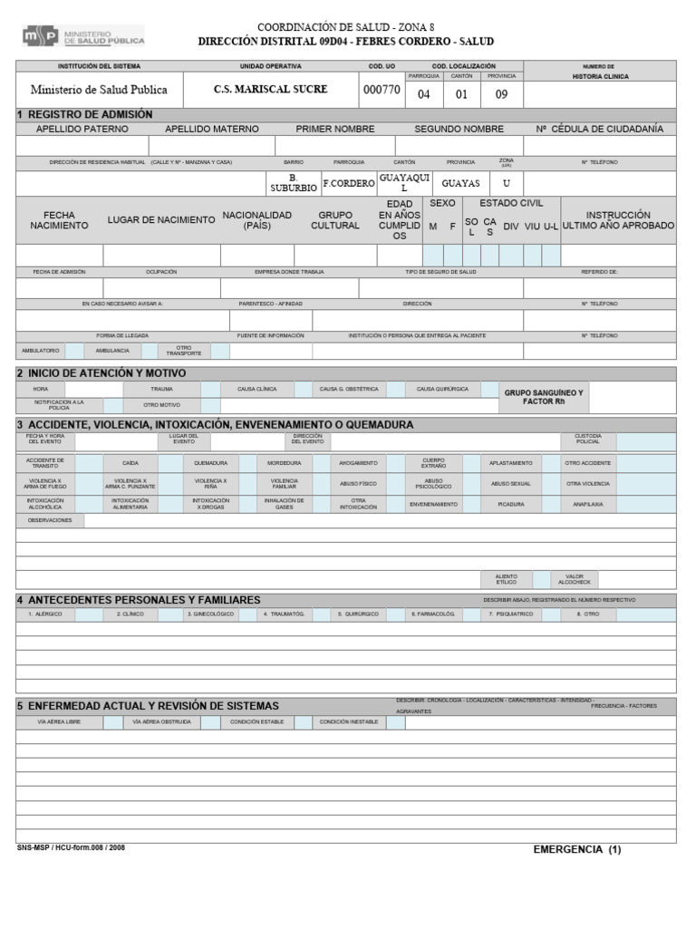 008 Emergencia | PDF | Enfermedades y trastornos | Ciencias de la Salud