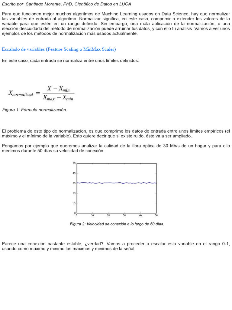 Precauciones A La Hora de Normalizar Datos en Data Science - Think Big Empresas | PDF ...