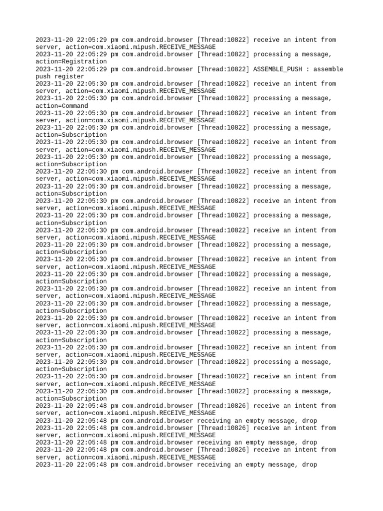 Log 1 | PDF | Xiaomi