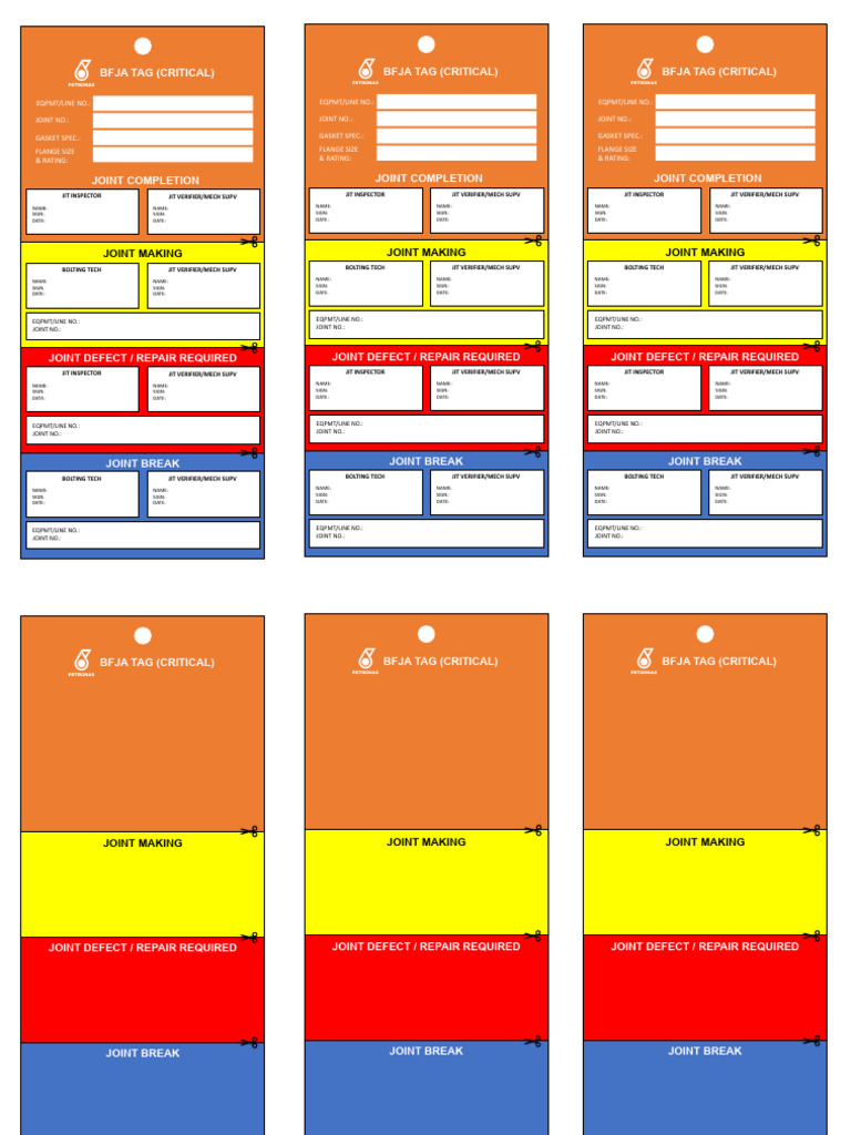 Bfja Tag Critical A4 | PDF