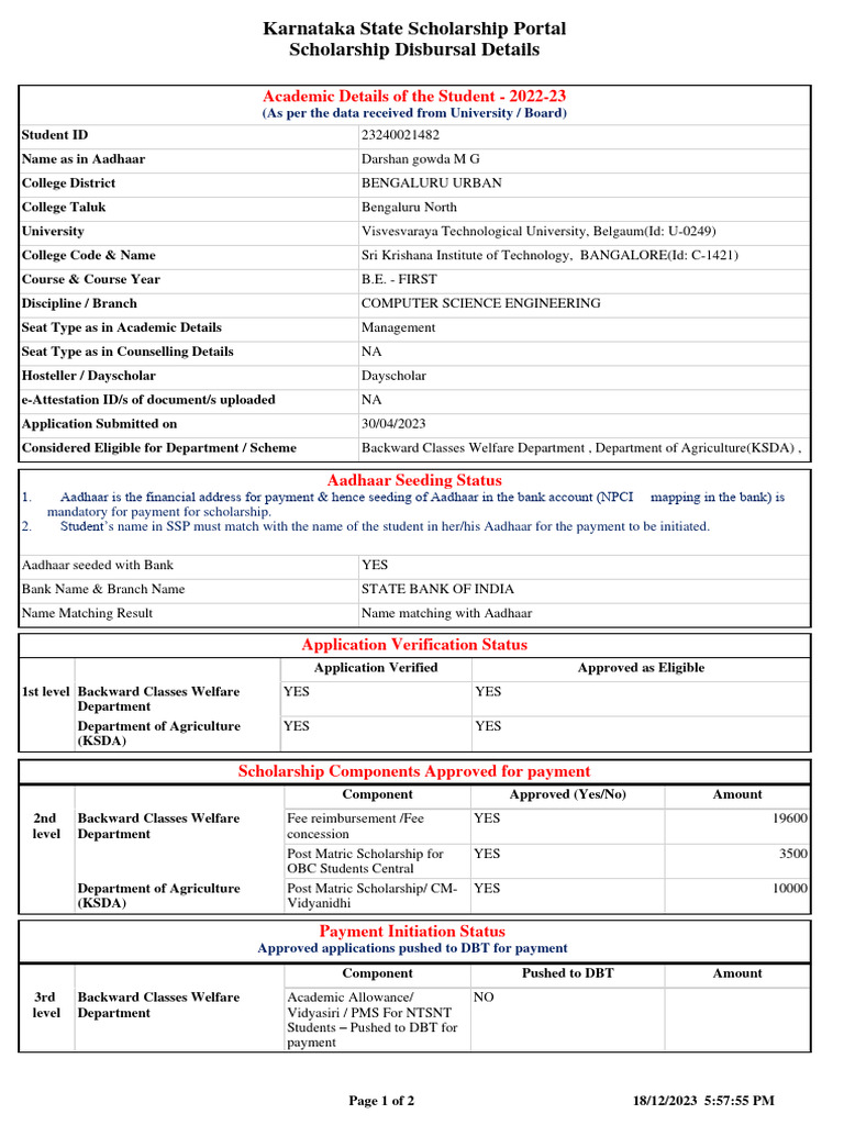 Student Status | PDF