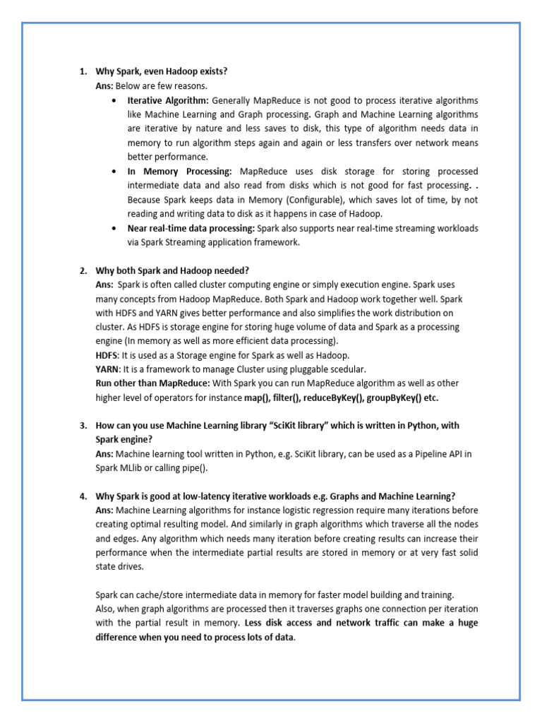 Spark Interview QUestions | PDF
