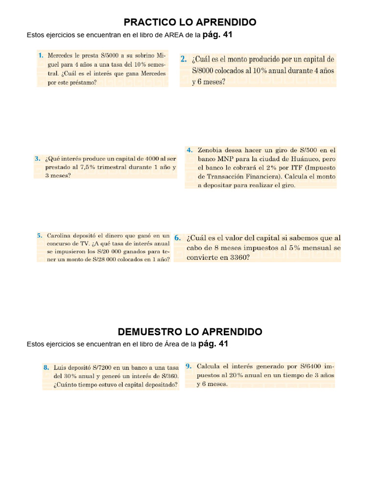 Practico Lo Aprendido | PDF