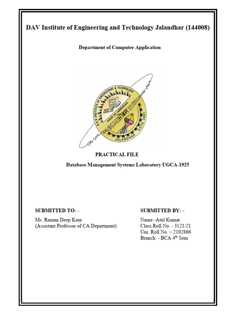 Dbms at | PDF | Technology & Engineering