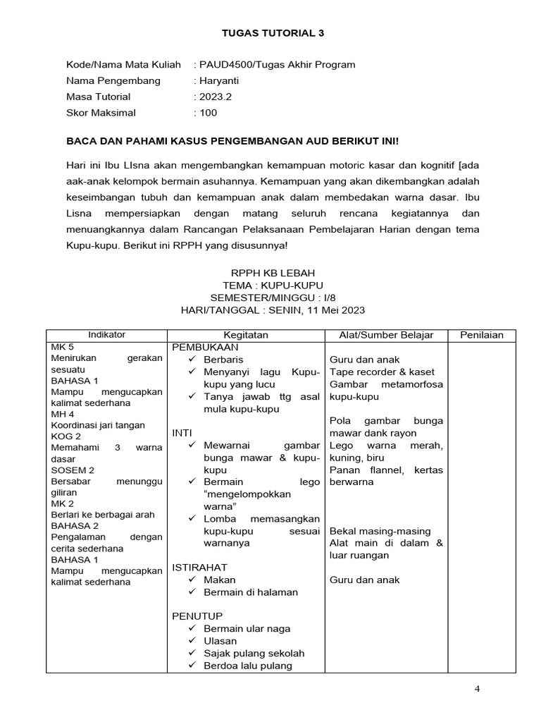 Tugas Tutorial 3 TAP Nov 2023 | PDF | Seni & Disiplin Bahasa