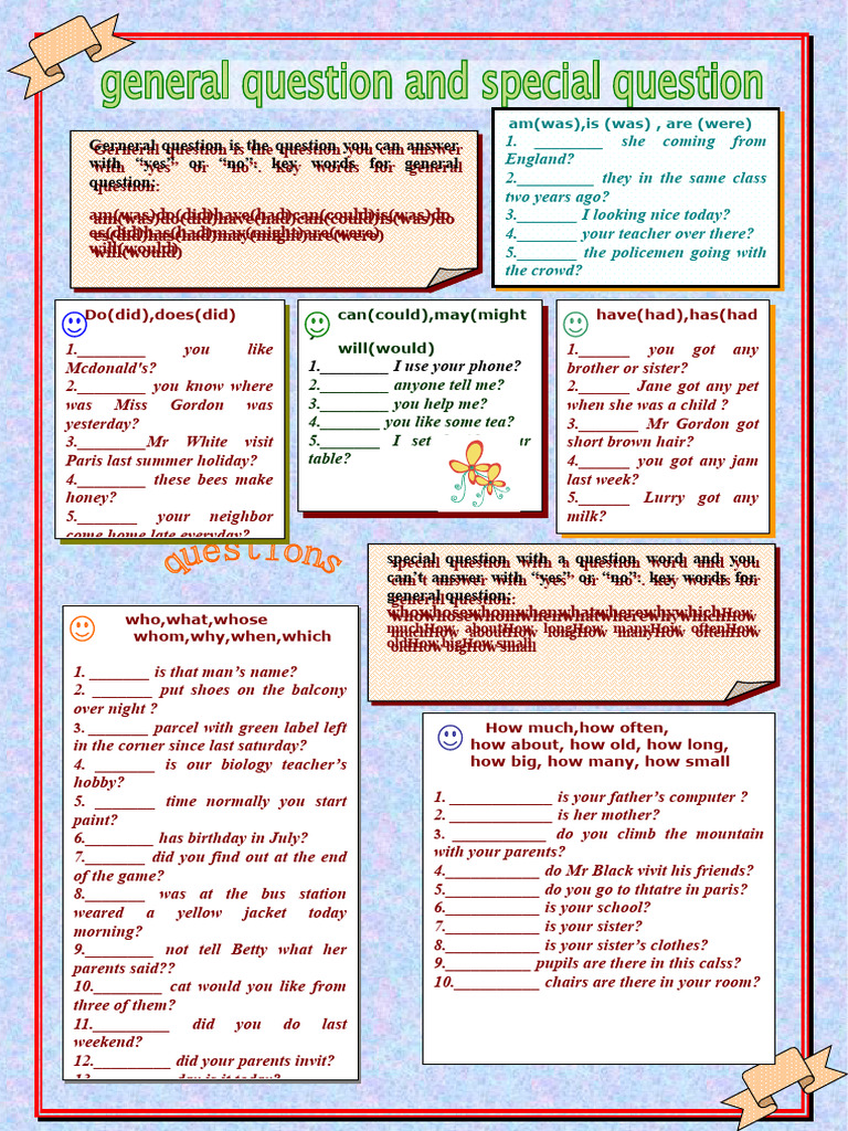 6 - Question Words Special Q. | PDF