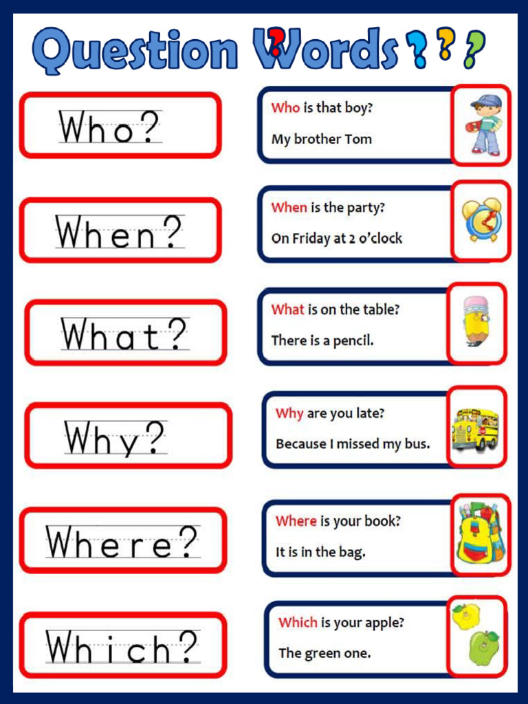 13- Question Words | PDF