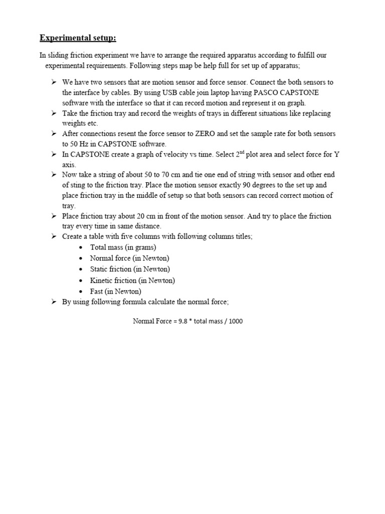 AP LR 1 Exp Setup | PDF