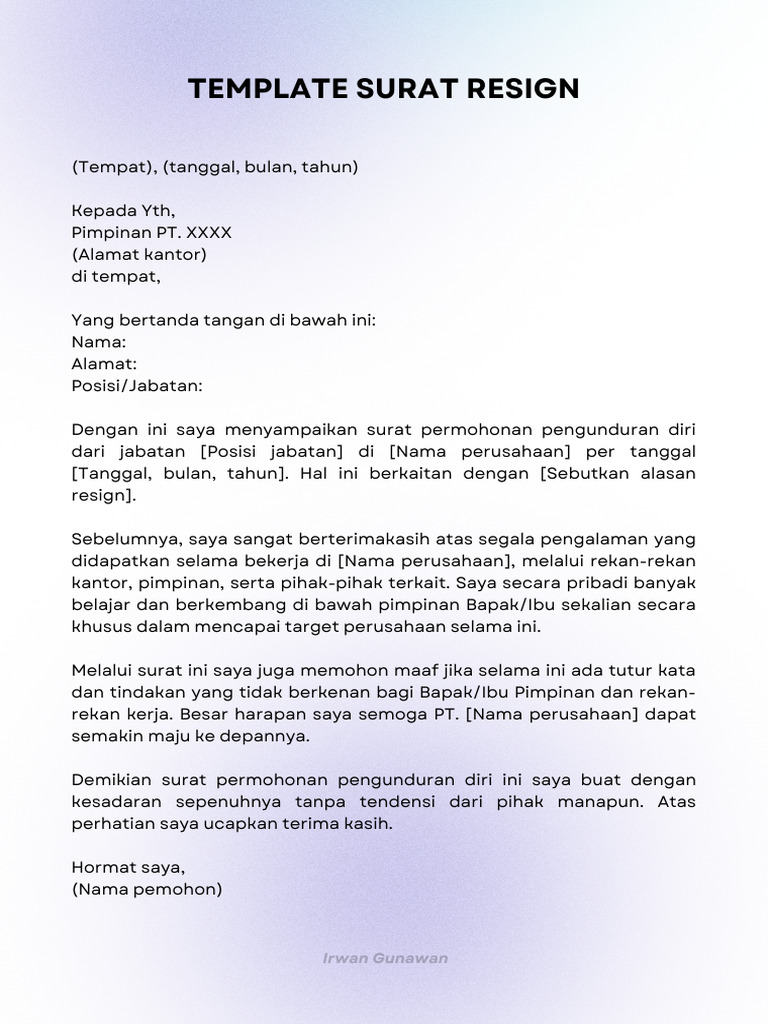 Resignation Letter | PDF | Mentorship | Organizational Behavior