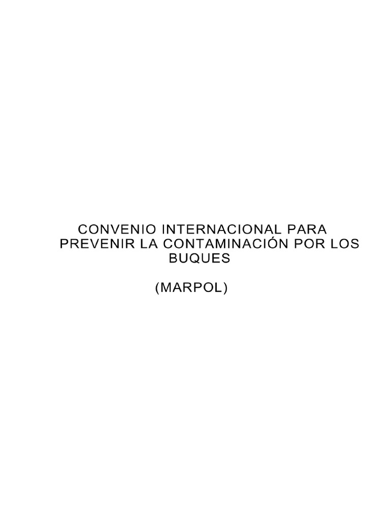 Marpol 2022 | PDF