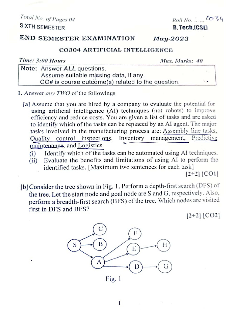 CO304 AI 2023 End May (Better Quality) | PDF