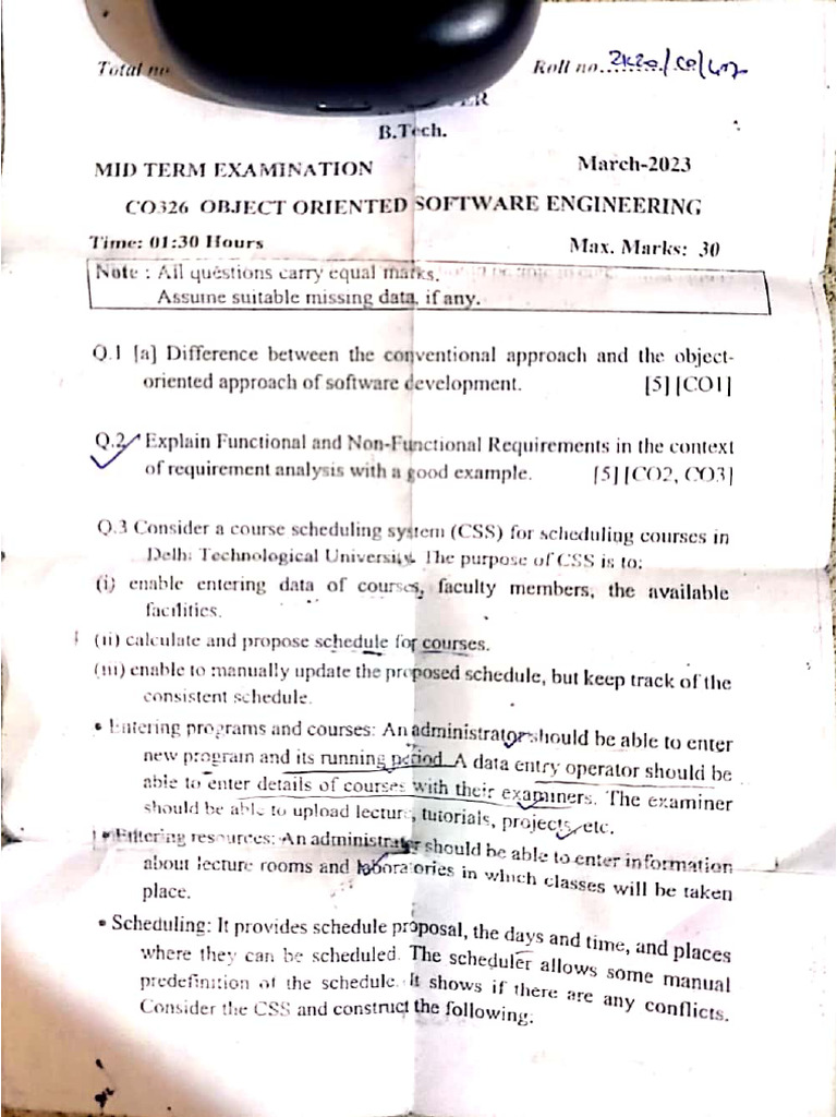 Co326 Oose 2023 Mid March | PDF