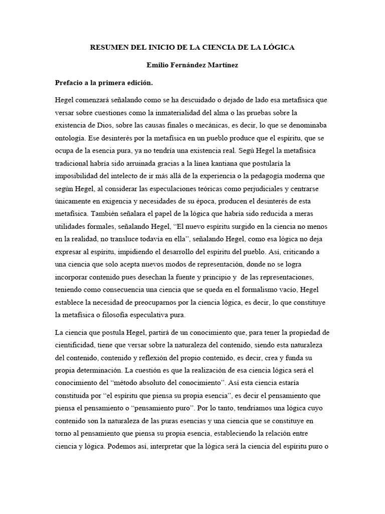 Resumen Hegel | PDF