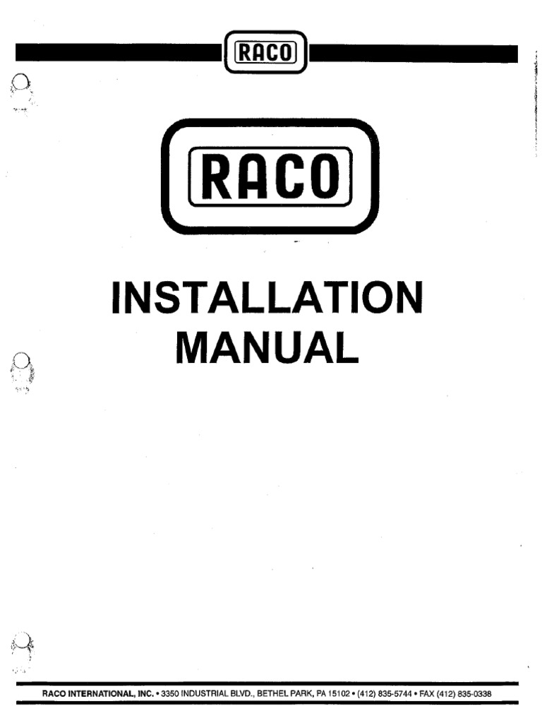 RACO Actuador Eléctrico Lineal (Inglés) | PDF