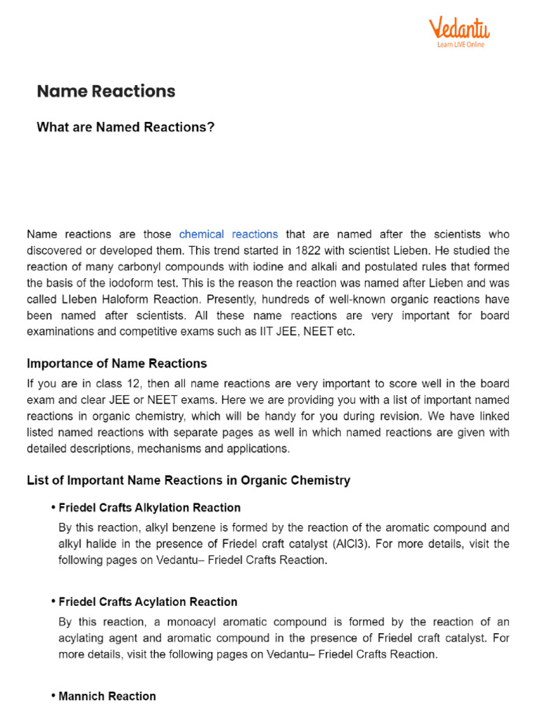 Name Reactions | PDF