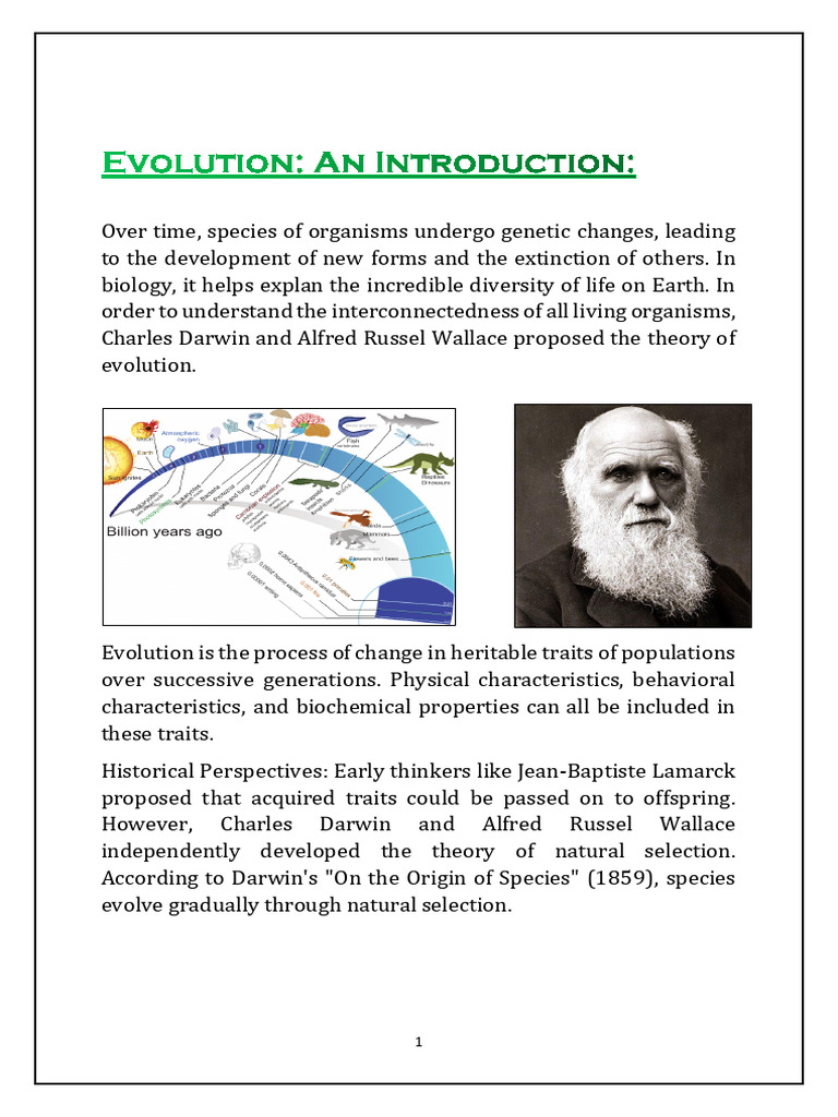 EVOLUTION | PDF | Evolution | Natural Selection