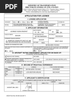 DGCA Form 65-02A Application For License - Oct 2017 | PDF | Law