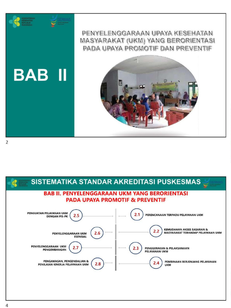 Bab II Standar & Instrumen Akreditasi Pusk | PDF