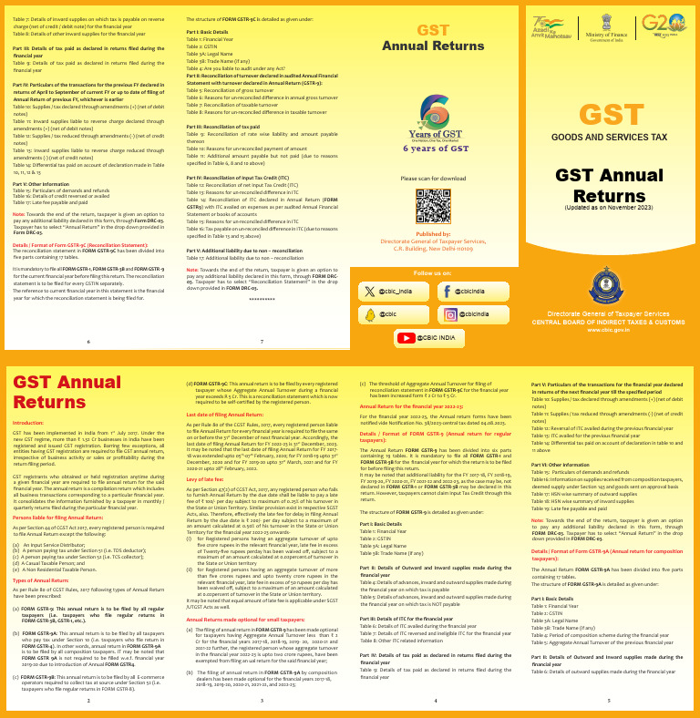 Technical Guide On GST Reconciliation Statement (Form GSTR 9C) - (05.12 ...