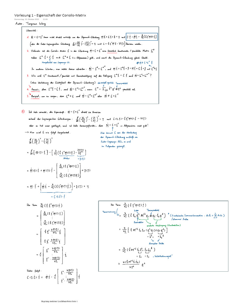 Vorlesung 3-31 10 2023-Mitschrift | PDF