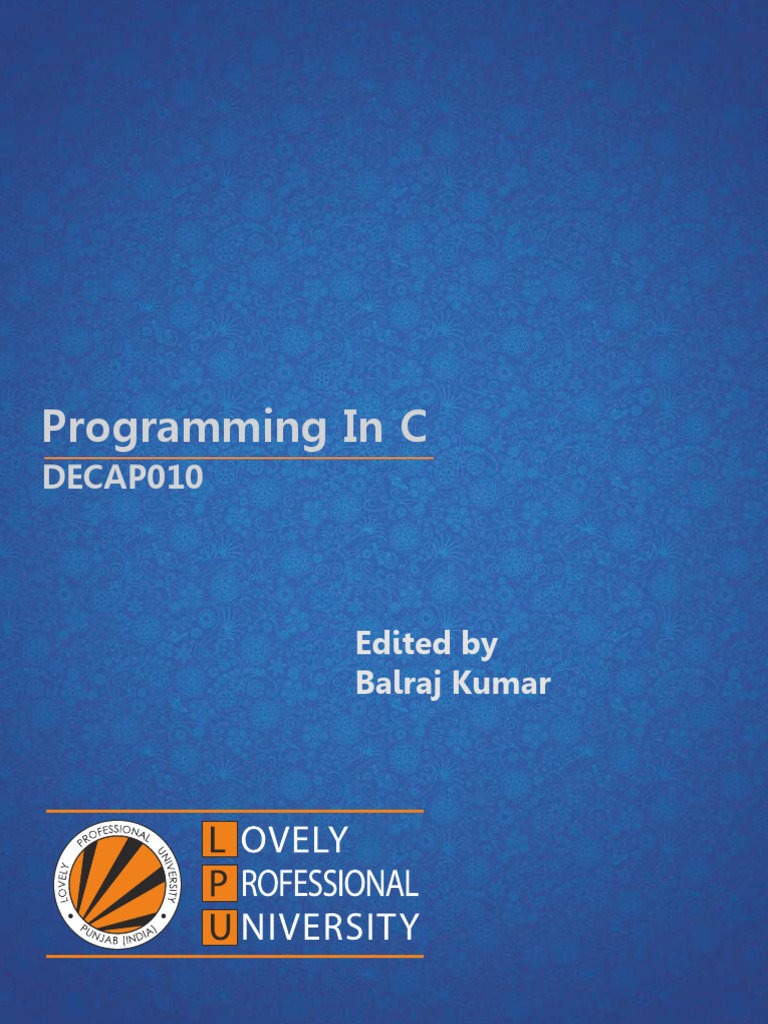 Decap010 Programming in C | PDF | Assembly Language | Computer Programming