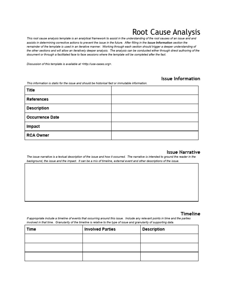 Root Cause Analysis | PDF | Information Science | Information Technology