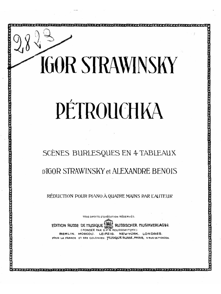 4hands - Stravinsky, Petrouchka Danse Russe | PDF