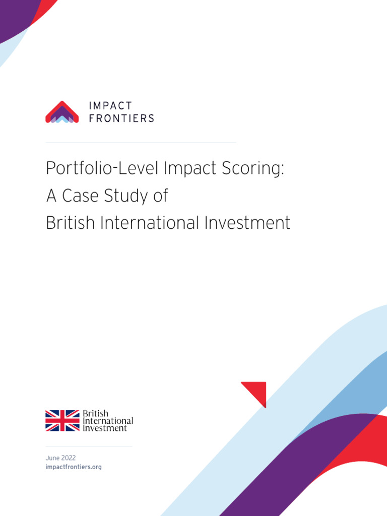 Impact Frontier Case Study Publication 1 | PDF | Climate Resilience ...