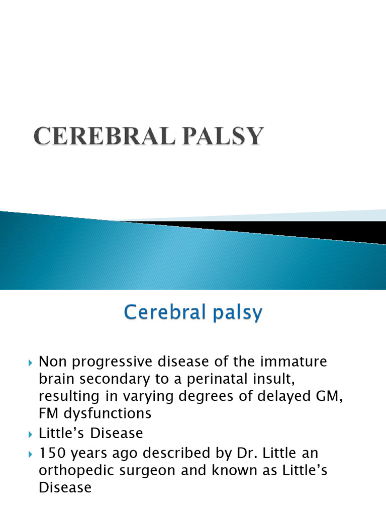 Cerebral Palsy | PDF