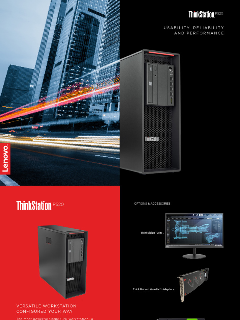 ThinkStation P520 Datasheet Final | PDF | Computer Hardware | Personal ...