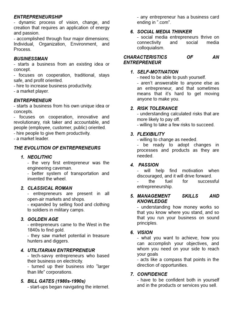 App004 Reviewer | PDF | Business | Entrepreneurship