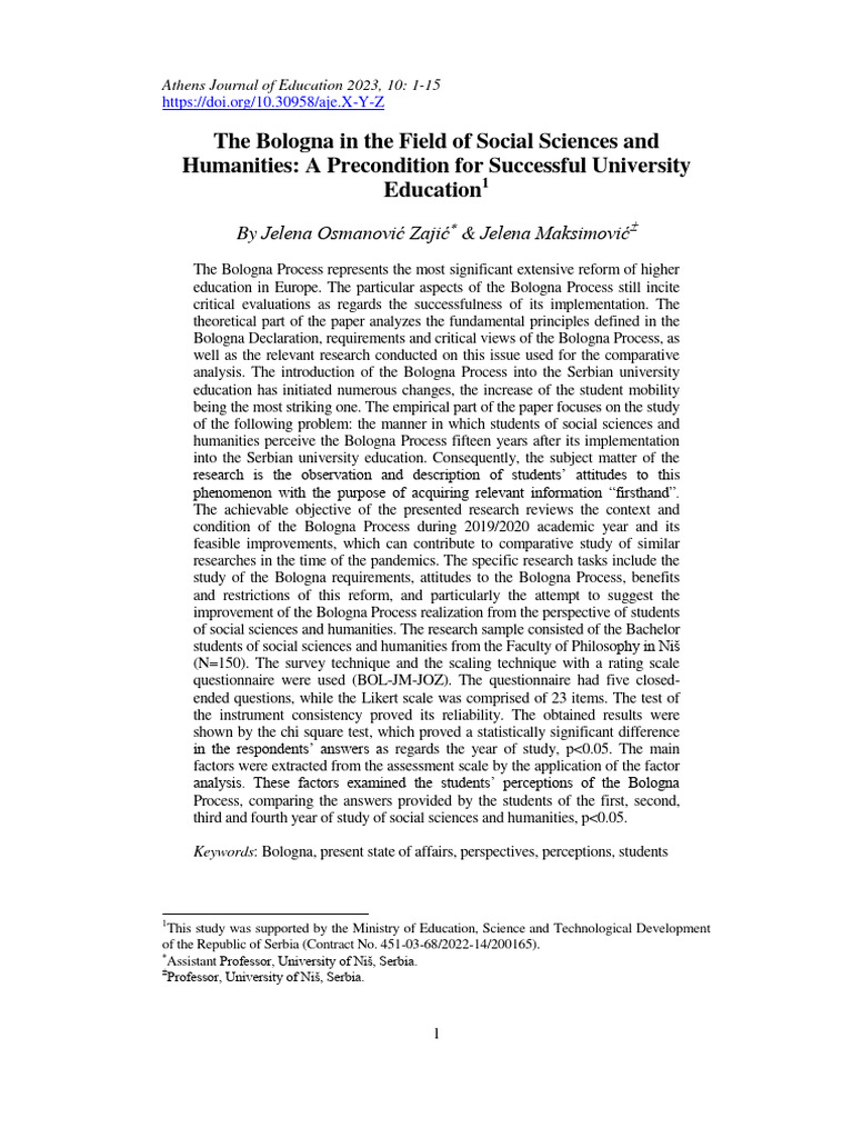 2022 5142 AJE COLEDU Zajic 05 | PDF | Science | Social Sciences