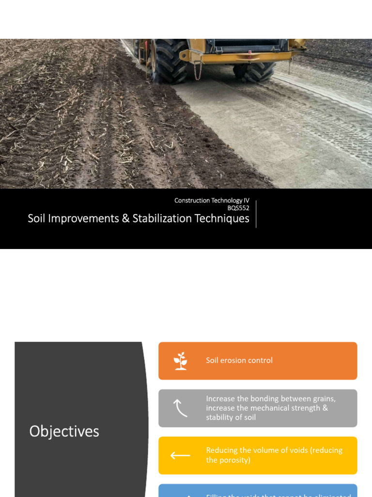 BQS552 Soil Improvements & Stabilization Techniques | PDF