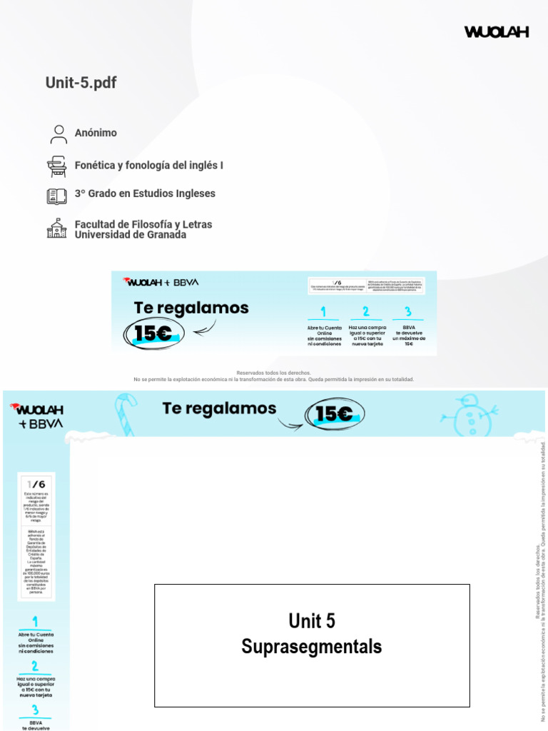 Suprasegmentales en Fonética Inglesa | PDF