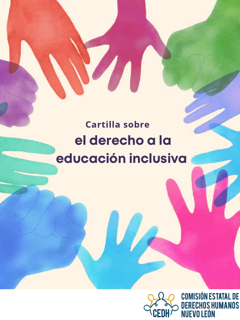 Cartilla Derecho A Educación Inclusiva | PDF | Invalidez | Inclusión (Educación)