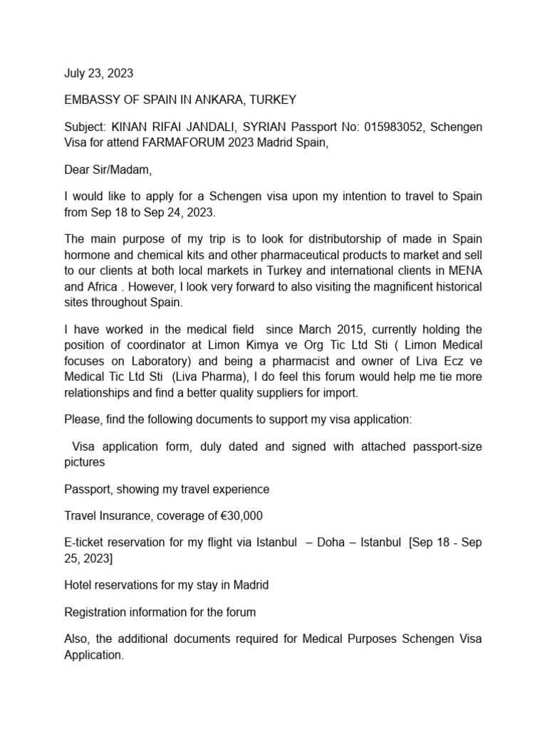 Letter of Intent | PDF | Travel Visa | International Law Letter of Intent | PDF | Travel Visa | International Law