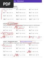 Third Space Learning Quadratic Equations GCSE Worksheet | PDF ...