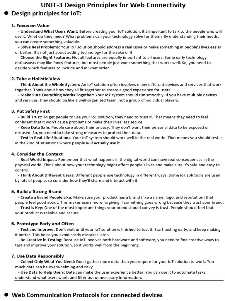 UNIT-3 Design Principles For Web Connectivity (RGPV 2023 Special) | Download Free PDF | Soap ...