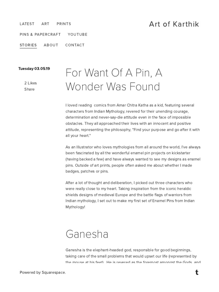 Stories - Art of Karthik | PDF | Hindu Mythology | Vaishnava Texts