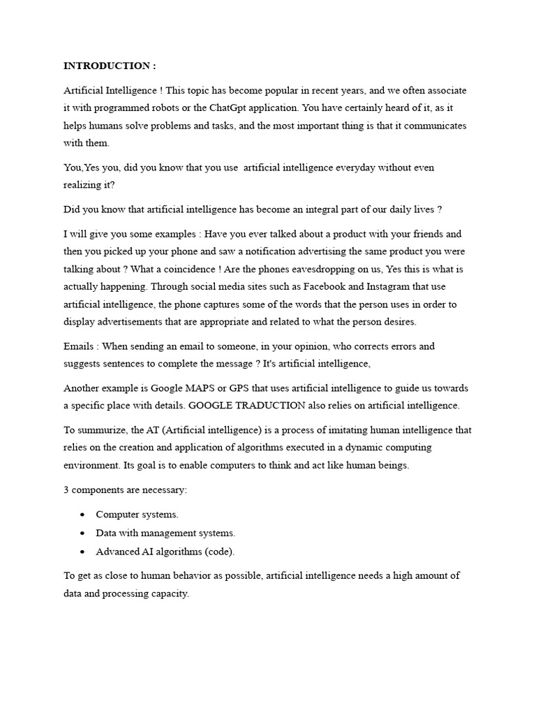 Introduction + Conclusion | PDF