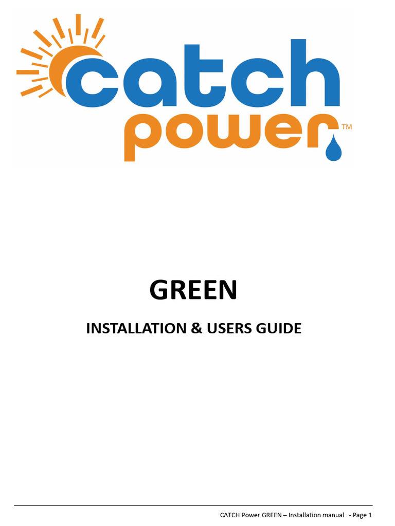 Catch Power Green Installation Guide | PDF | Electrical Wiring ...