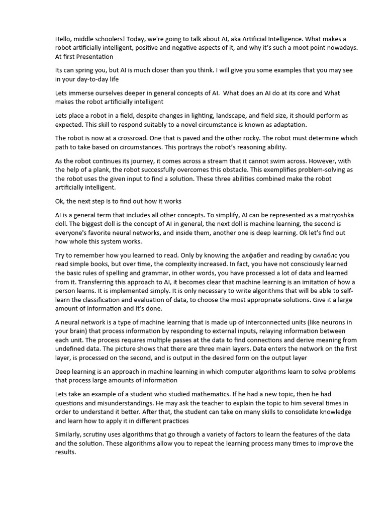 Script To AI | PDF | Artificial Intelligence | Intelligence (AI) & Semantics