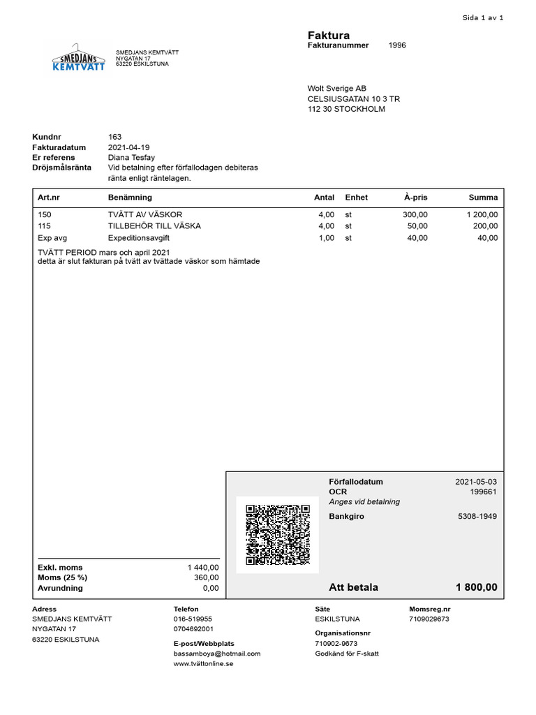 Faktura 1 996 PDF | PDF