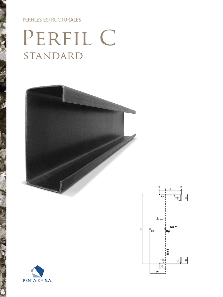 Perfil C Standard | Descargar gratis PDF | Mecánica | Mecanica clasica