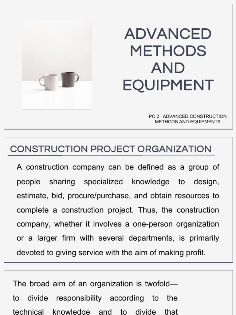 Construction Project Organization | PDF