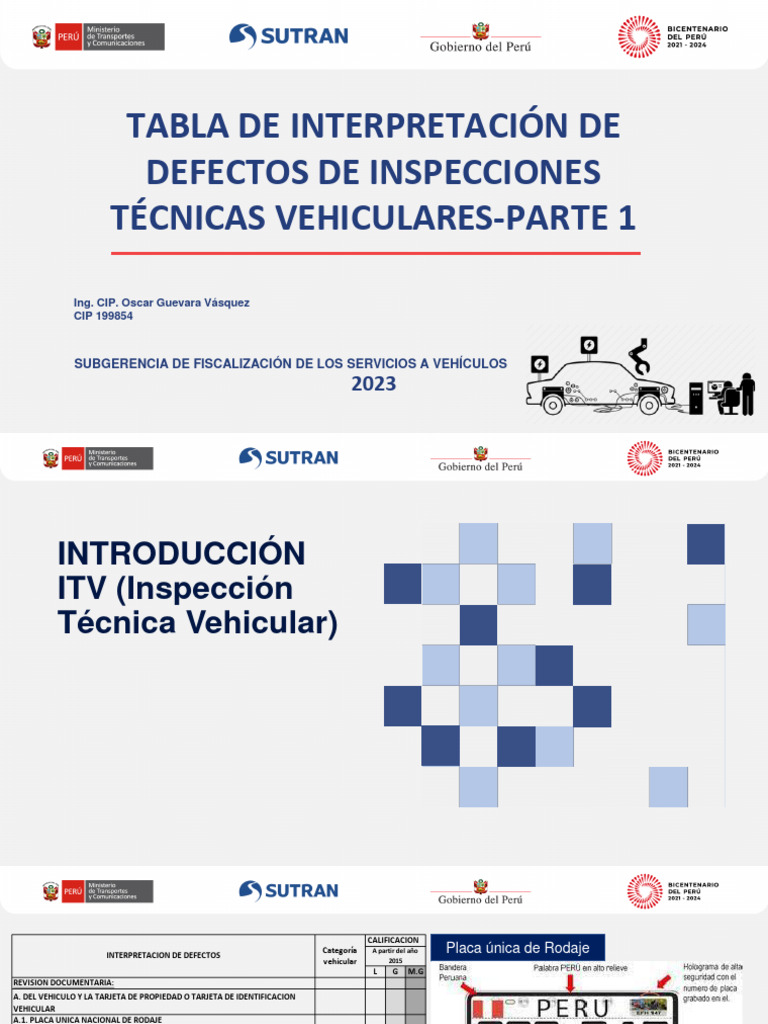 PPT - Tabla de Interpretación de Defectos de Inspecciones Técnicas Vehiculares-Parte 1 | PDF ...