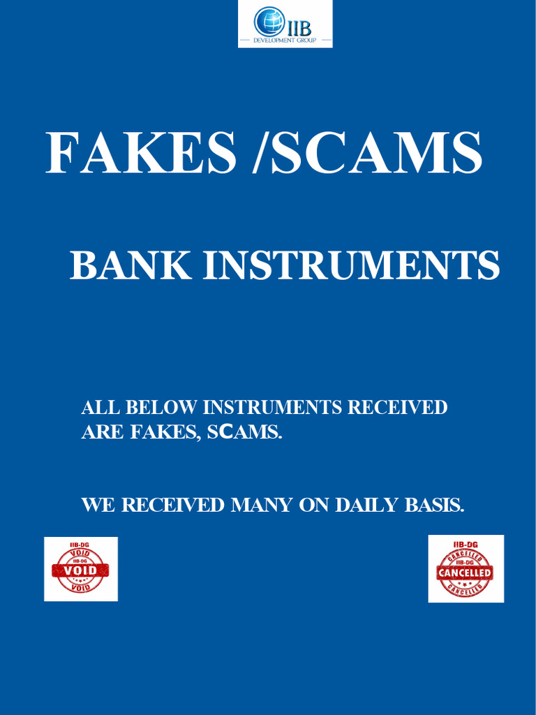Iib Fakes, Scams Instrumentss | PDF | Letter Of Credit | Credit