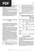 USP NF+ 905 +Uniformity+of+Dosage+Units | PDF | Tablet (Pharmacy ...