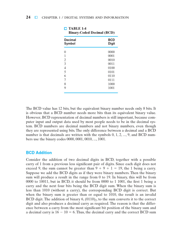 15 BCD Addition | PDF | Binary Coded Decimal | Bit